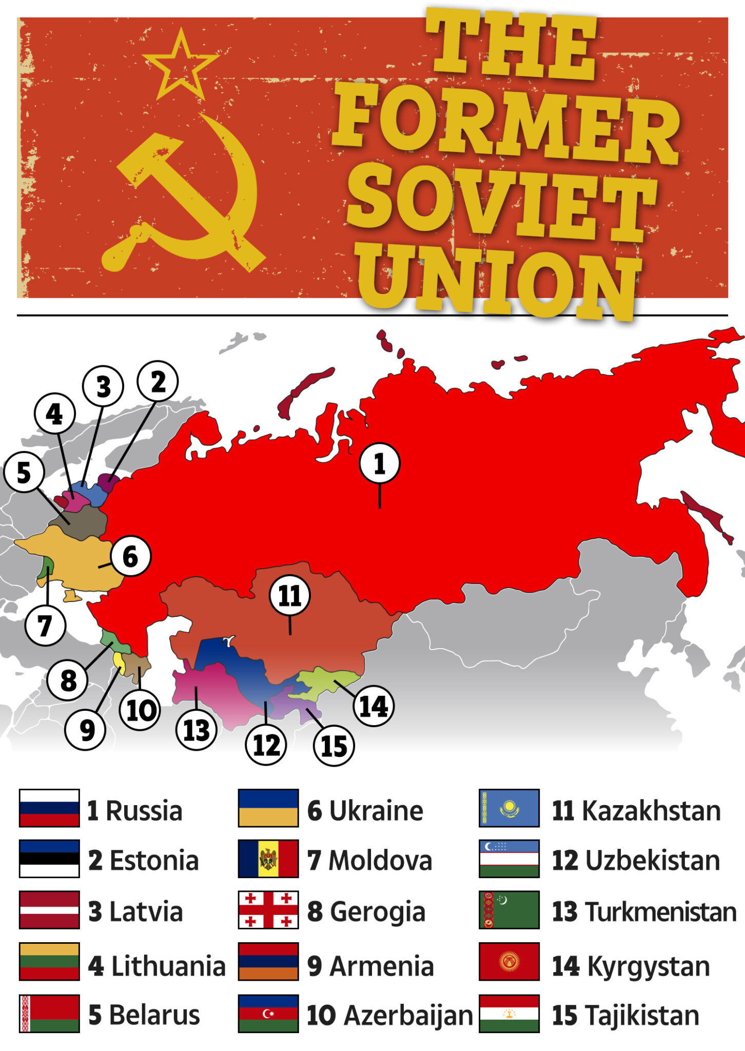 ¿Qué países estaban en la Unión Soviética? - El Federal Online