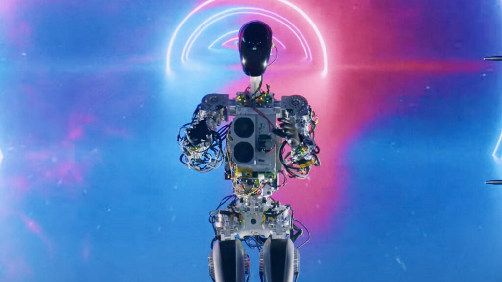 Elon Musk presenta el ampliamente publicitado robot humanoide "Optimus ...